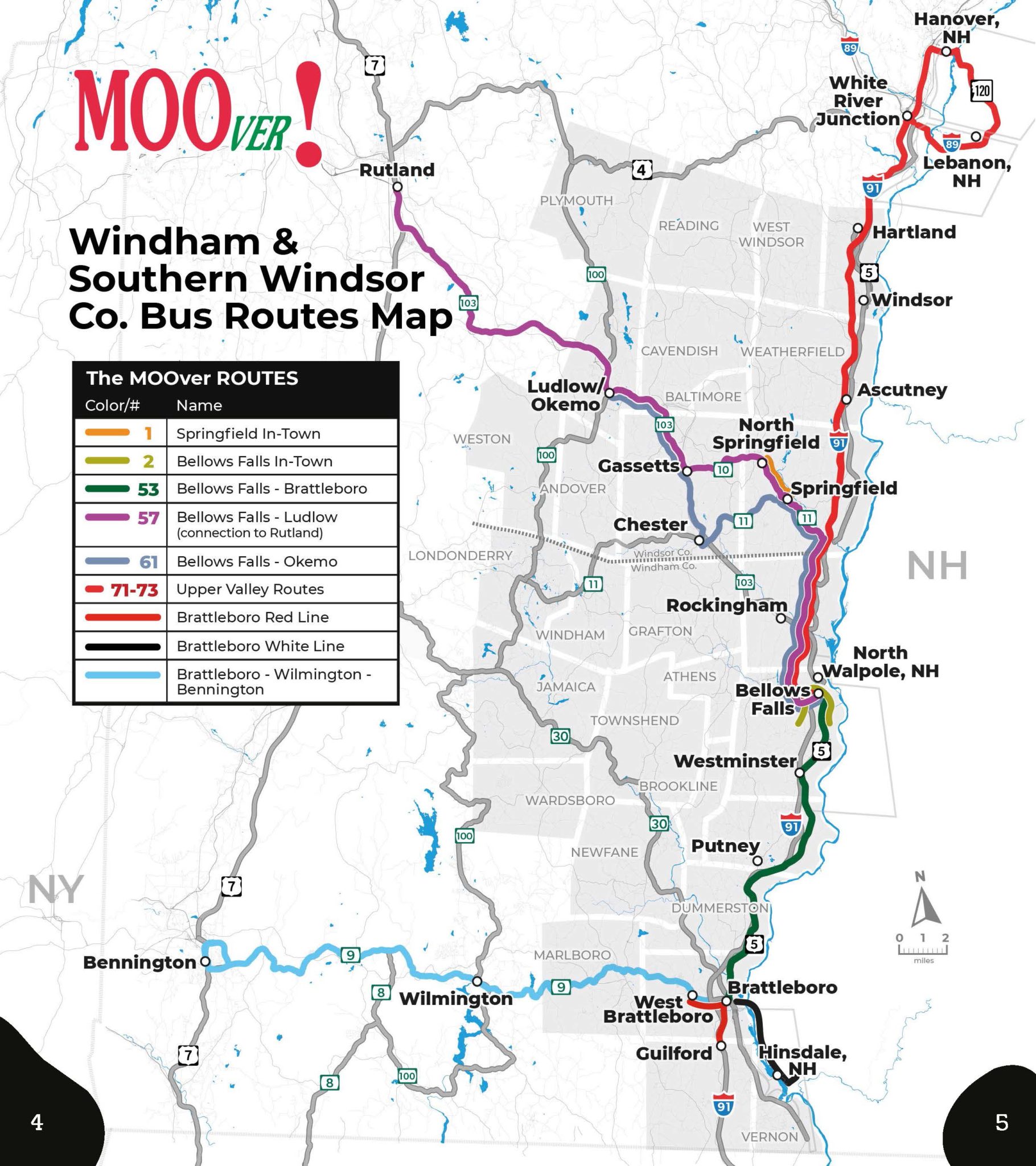 Southeast Vermont System Map - The Moover