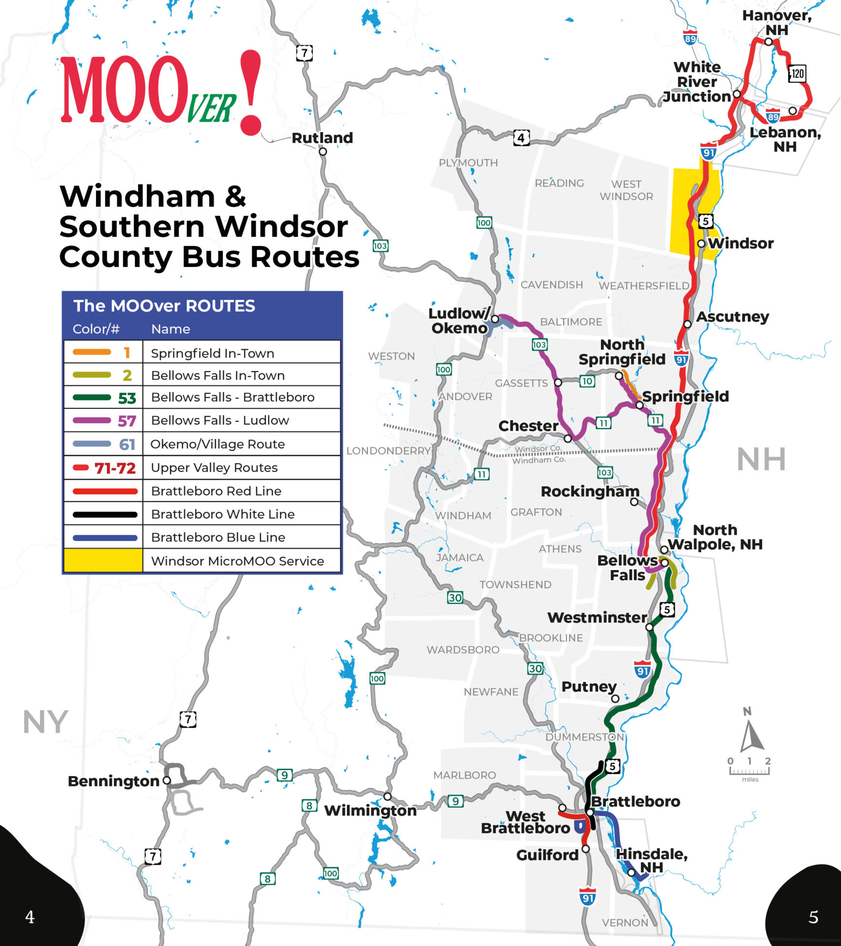 Southeast Vermont System Map - The Moover